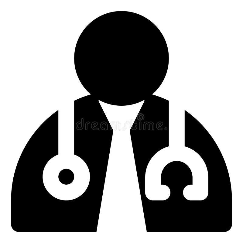 Doctor Icon Solid Style for All Your Project Stock Illustration ...