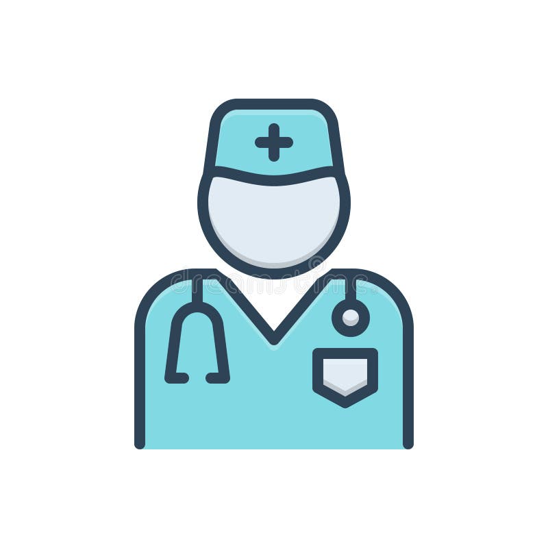 Color Illustration Icon for Doctor, Surgery and Paramedic Stock ...