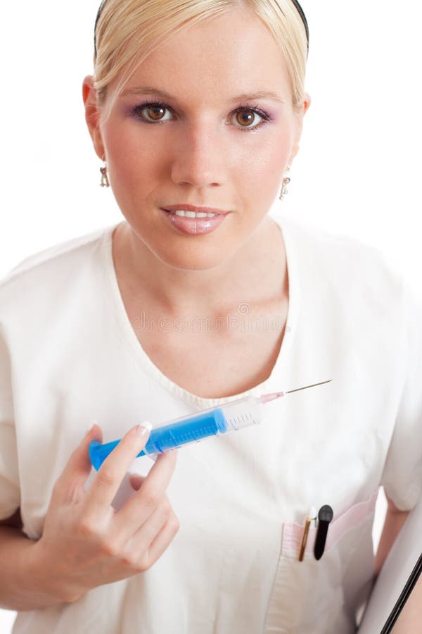 Doctor - injection stock image. Image of female, healthy - 18056389
