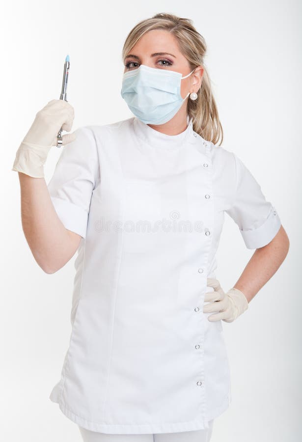 Doctor with injection stock photo. Image of healthcare - 27639106