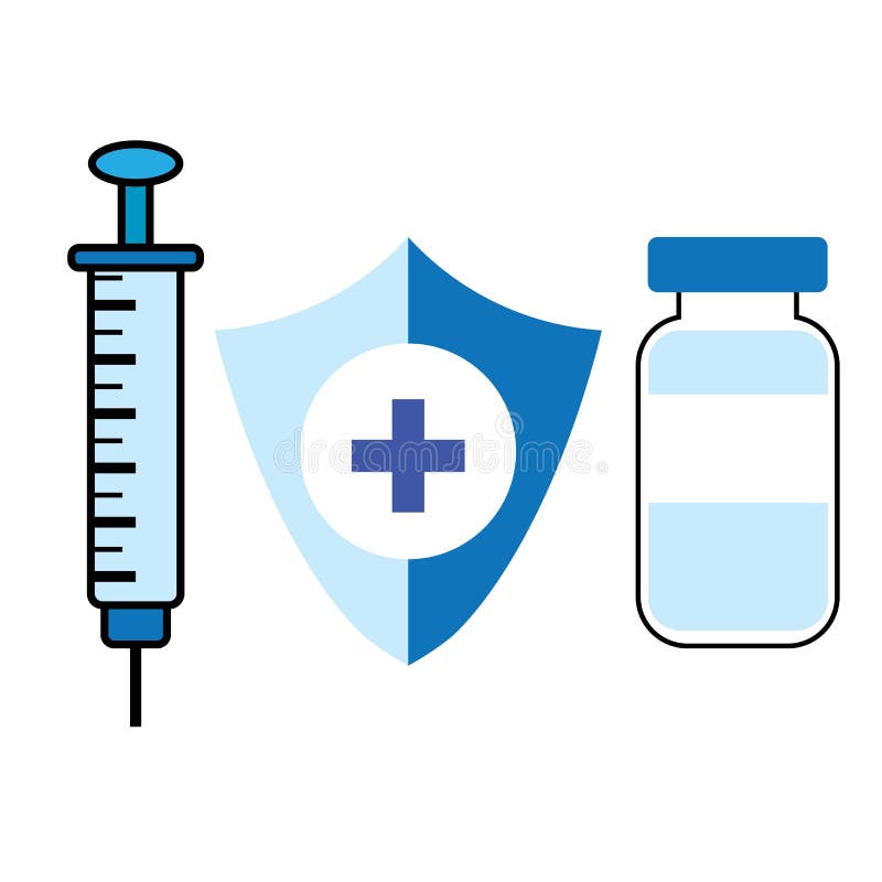 Doctor Injection and Vitamin Treatment Icon Vector Stock Vector ...