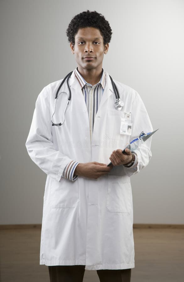 Doctor in Lab Coat and Stethoscope Stock Photo - Image of care ...