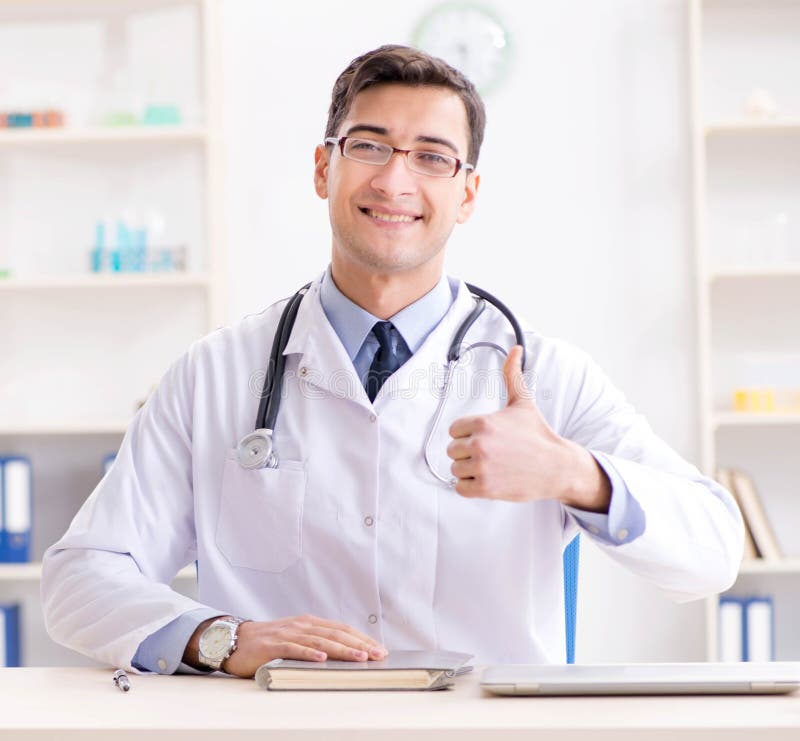 Doctor Lecturer Explaining the Heart Model Stock Image - Image of ...