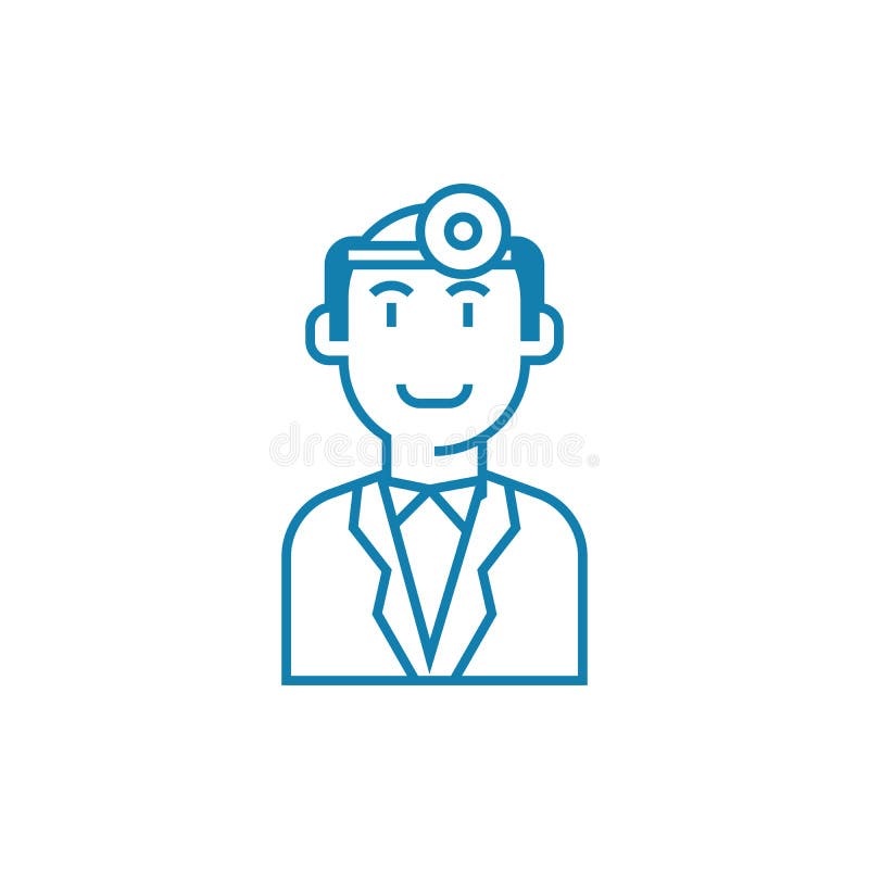 Doctor Linear Icon Concept. Doctor Line Vector Sign, Symbol ...
