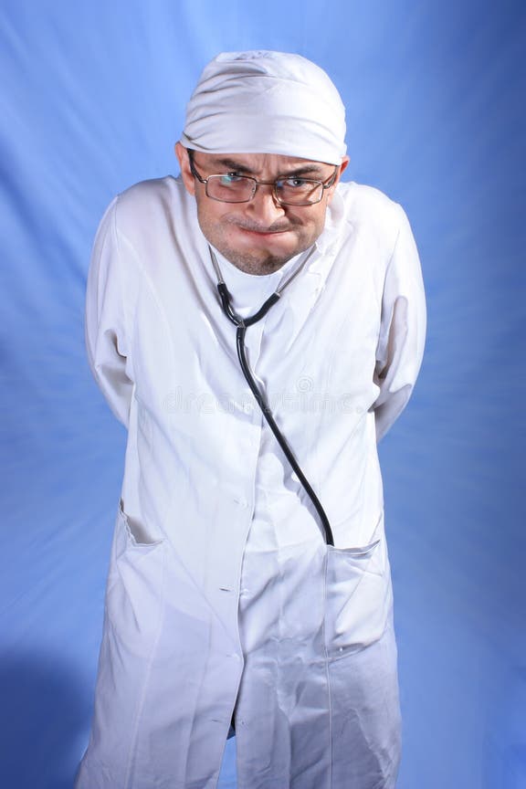 Doctor loco imagen de archivo. Imagen de enfermedad, profesional - 10425249