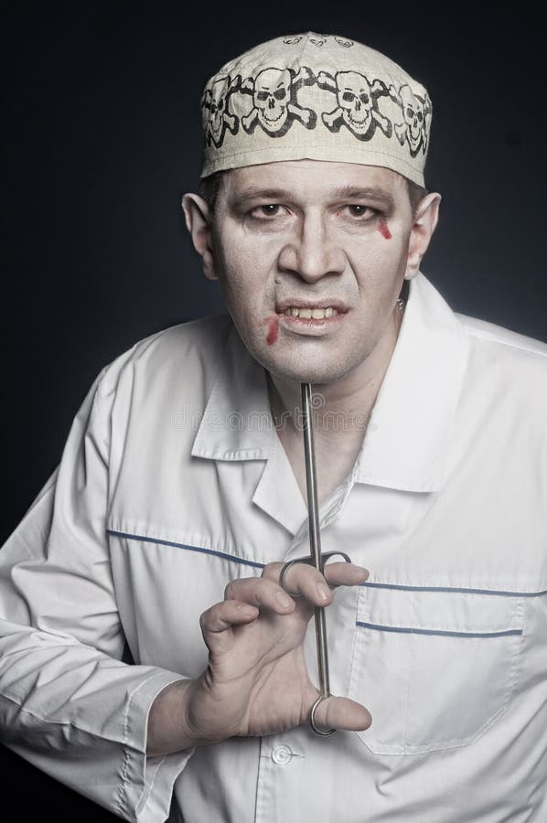 Doctor loco foto de archivo. Imagen de retrato, hada - 48275564