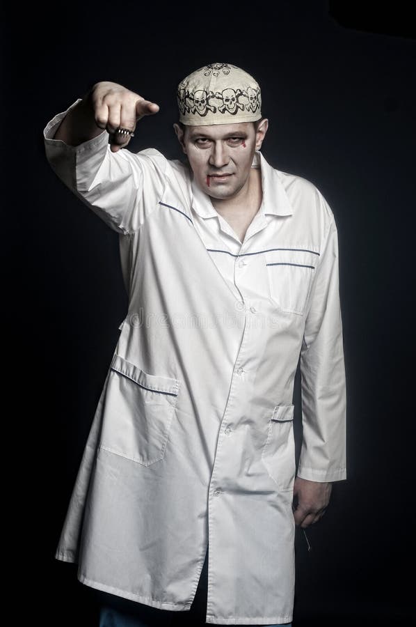 Doctor loco foto de archivo. Imagen de retrato, hada - 48275564