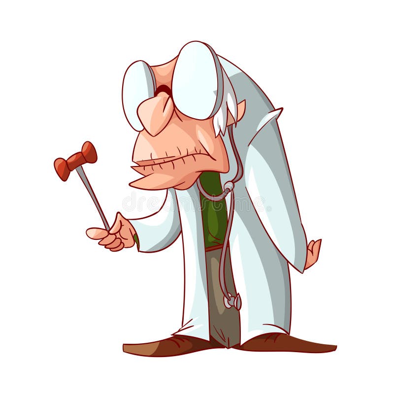 Doctor Loco De La Historieta Ilustración del Vector - Ilustración de ...