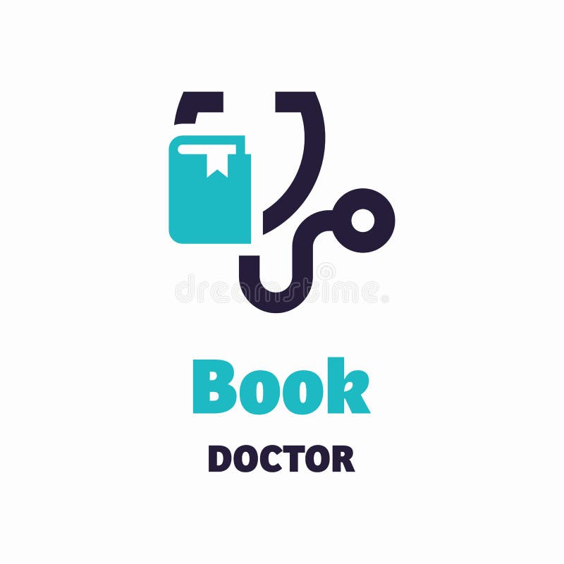 Book Doctor Logo stock illustration. Illustration of bookmark - 264596117