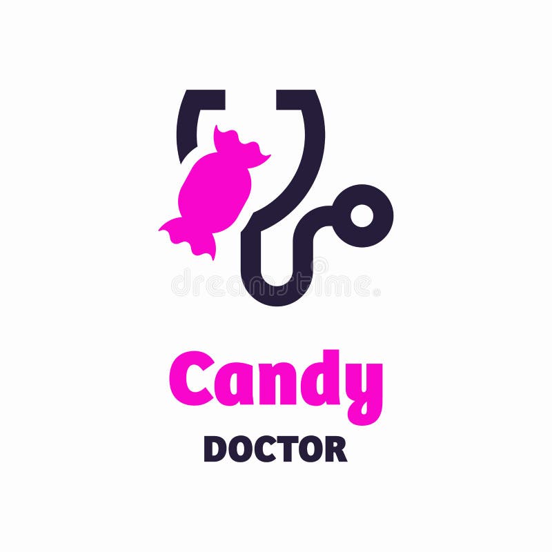 Candy Doctor Logo stock illustration. Illustration of candy - 264596130