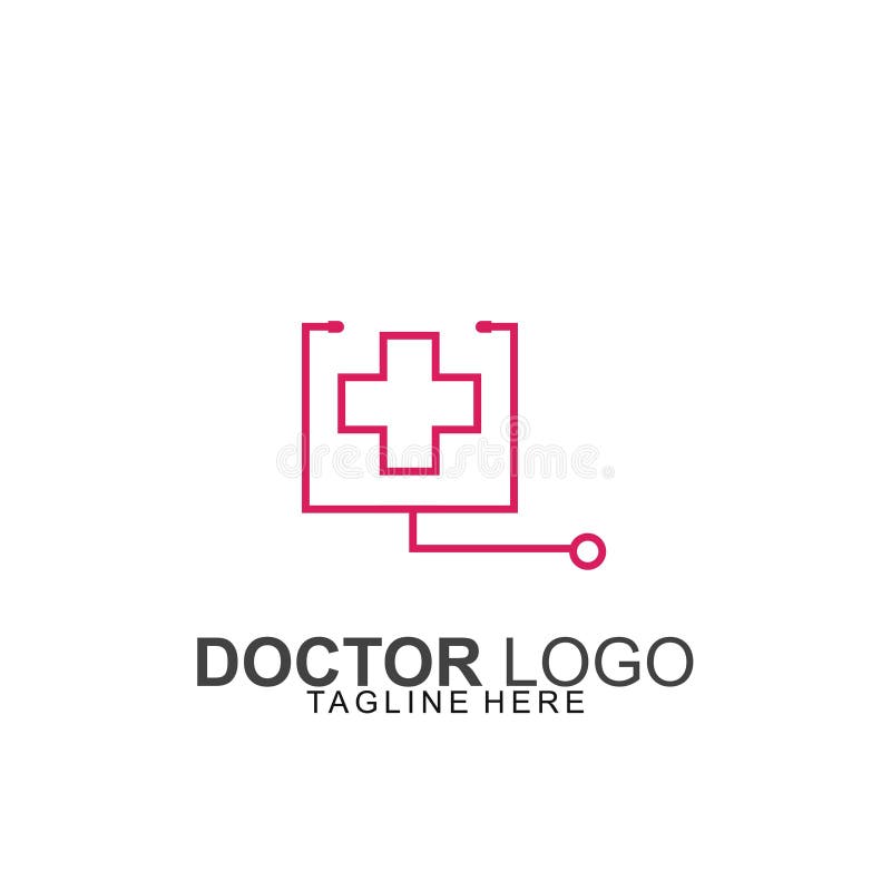 Doctor Logo Template Design Stock Illustration - Illustration of clinic ...