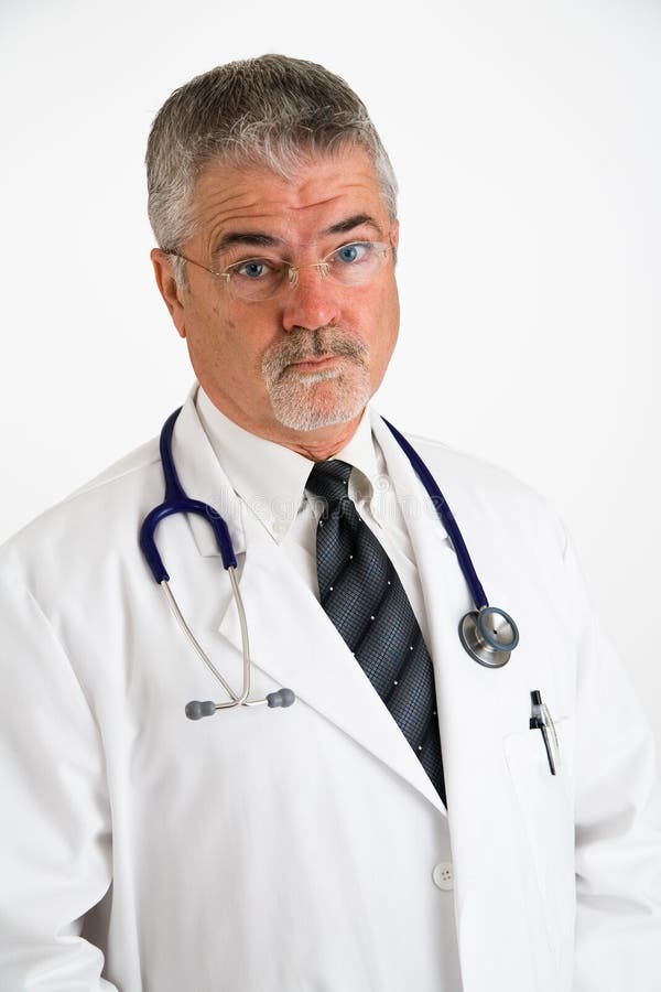 Doctor looking concerned stock photo. Image of disapprove - 2399872