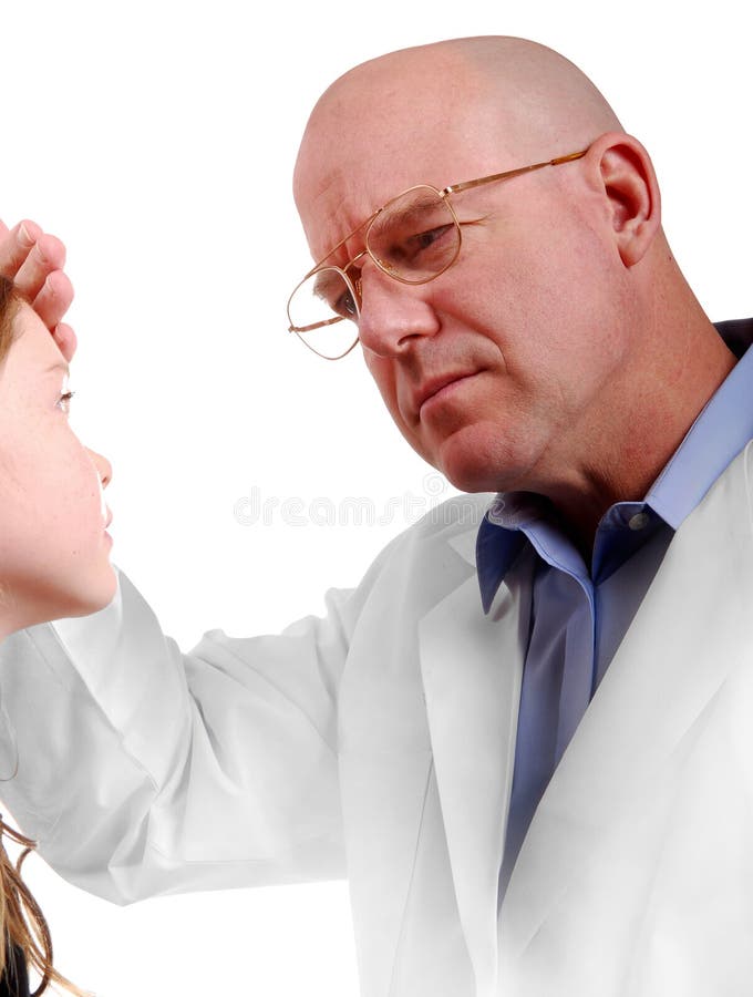 Doctor Looking Concerned with Patient Stock Image - Image of compassion ...