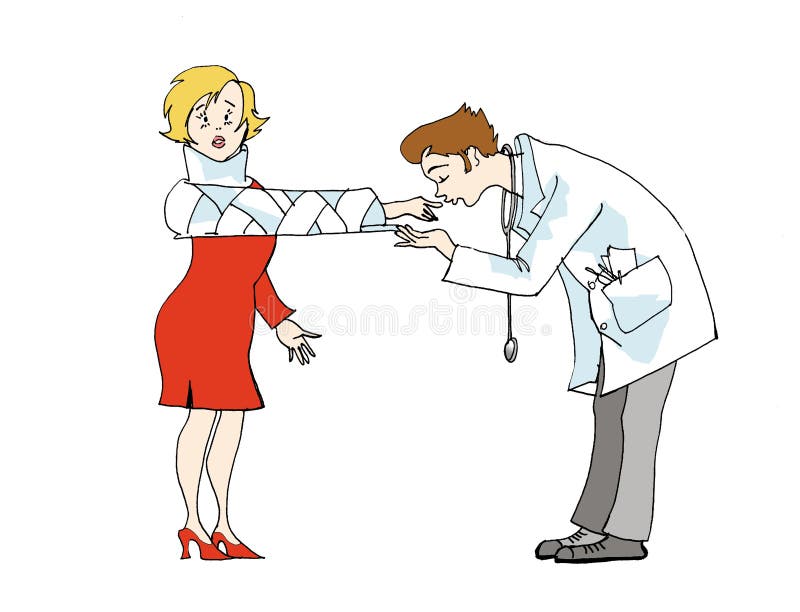 Doctor in love stock illustration. Illustration of patient - 568707