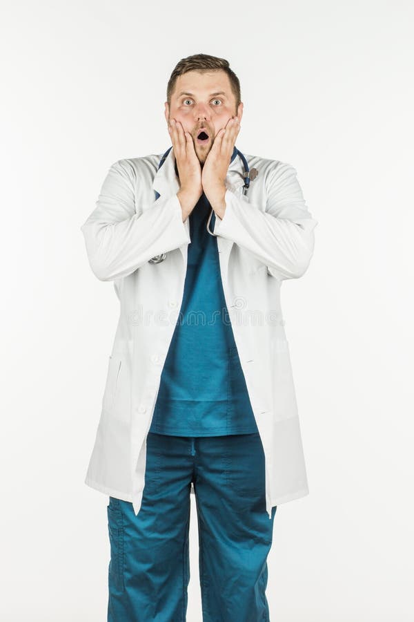 The Doctor Made a Mistake while Working. the Doctor is in a Panic Stock ...