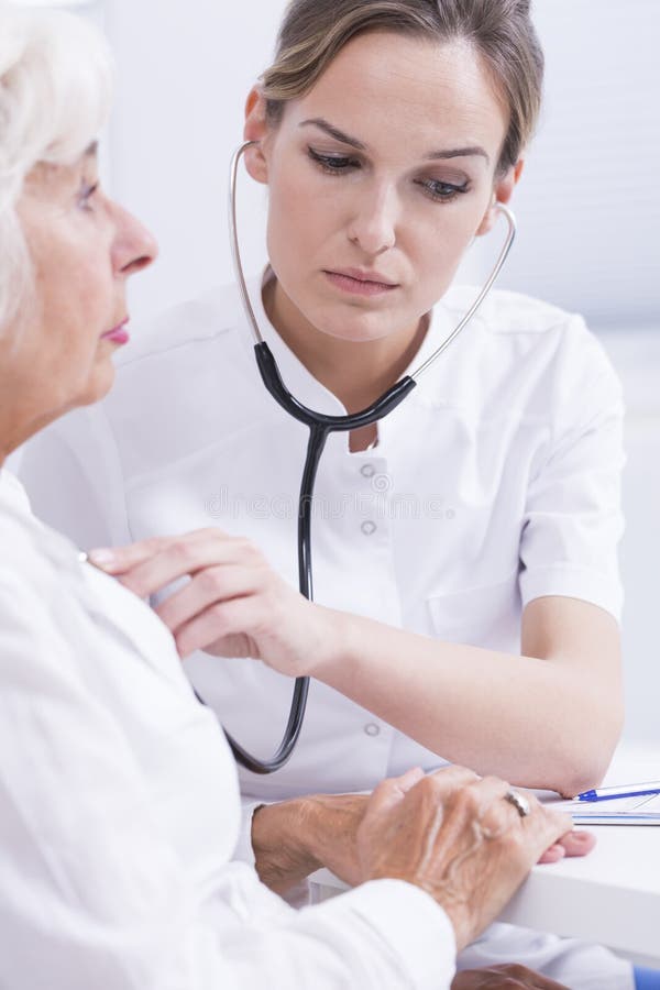 Doctor Making the Medical Examination Stock Photo - Image of ...