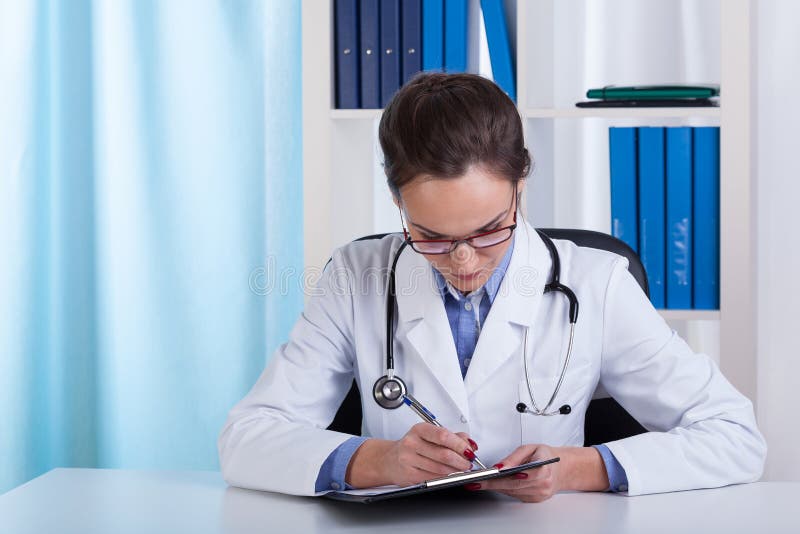 Doctor s notes stock image. Image of occupation, discussing - 34701219