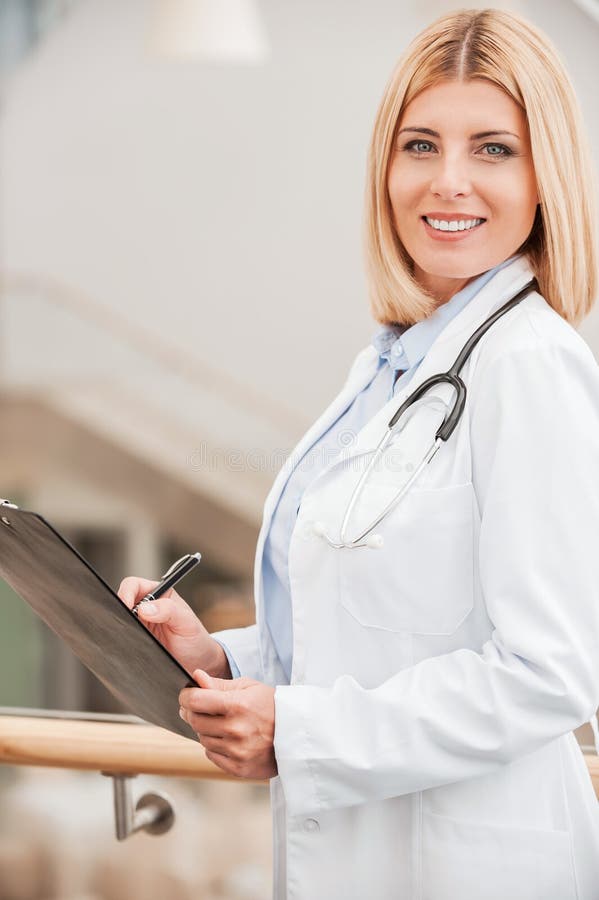 Doctor making notes. stock photo. Image of person, caucasian - 42692606