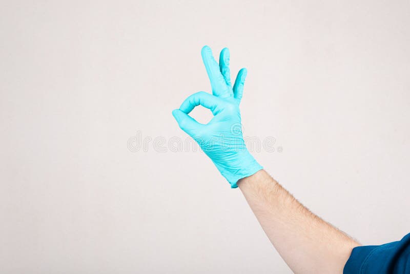 Doctor Making Ok Sign with His Hand Stock Image - Image of person ...