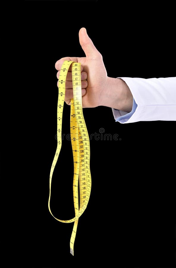Doctor with measure tape stock photo. Image of loss, diet - 38191604