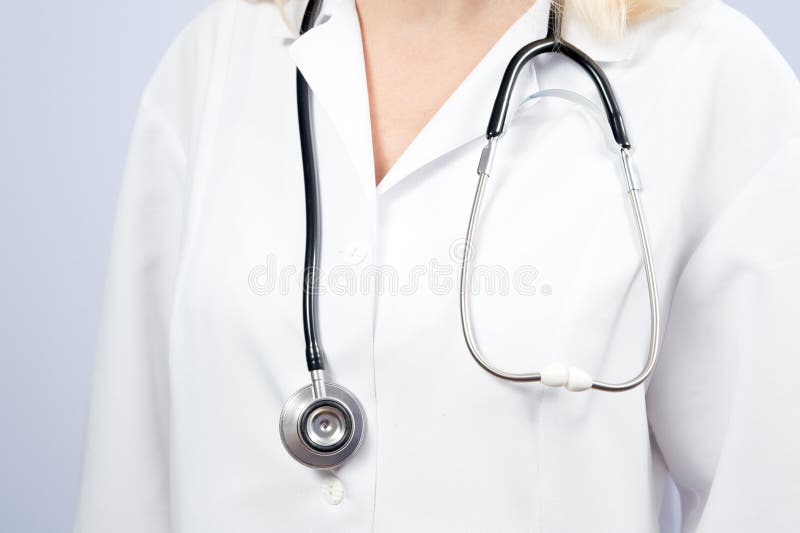 The Doctor in the Medical Apron Stock Photo - Image of practitioner ...