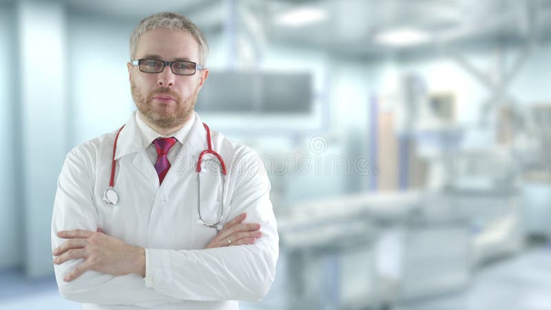 Concerned Doctor in the Modern Hospital Operating Room Stock Photo ...