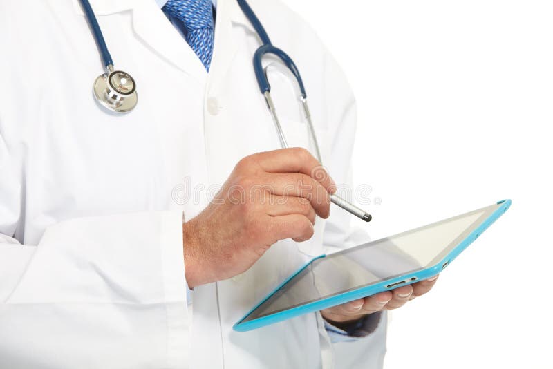 Doctor Writing on Medical Chart Stock Photo - Image of care, form: 31048324