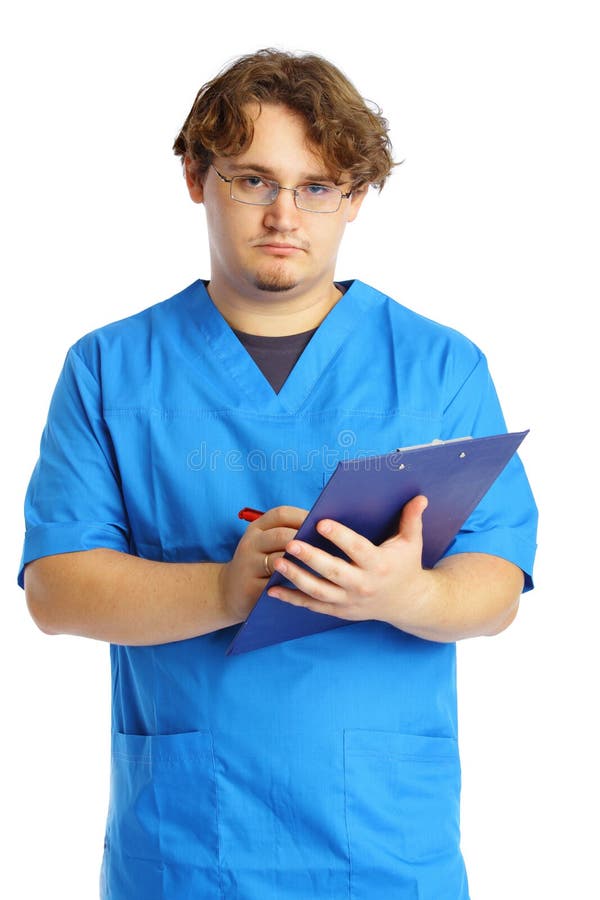 Doctor with notepad stock image. Image of person, diagnosis - 11065063