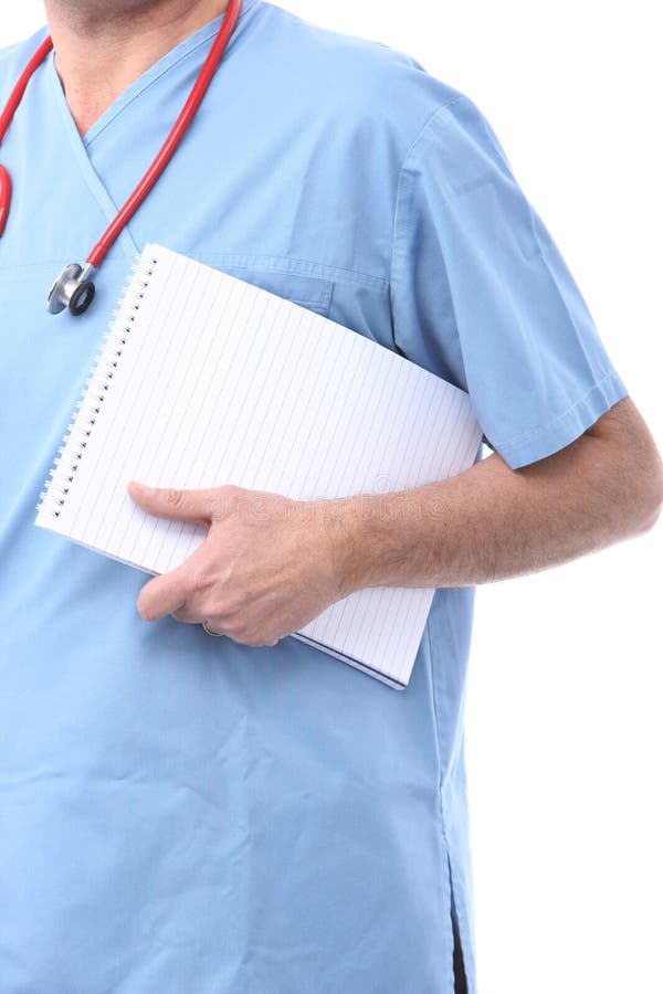 Doctor with a notepad stock photo. Image of doctor, paper - 16684354