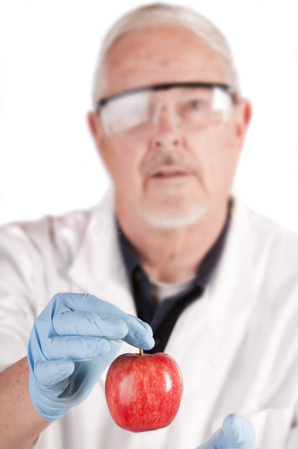 Doctor with apple stock image. Image of white, suggestion - 15176399