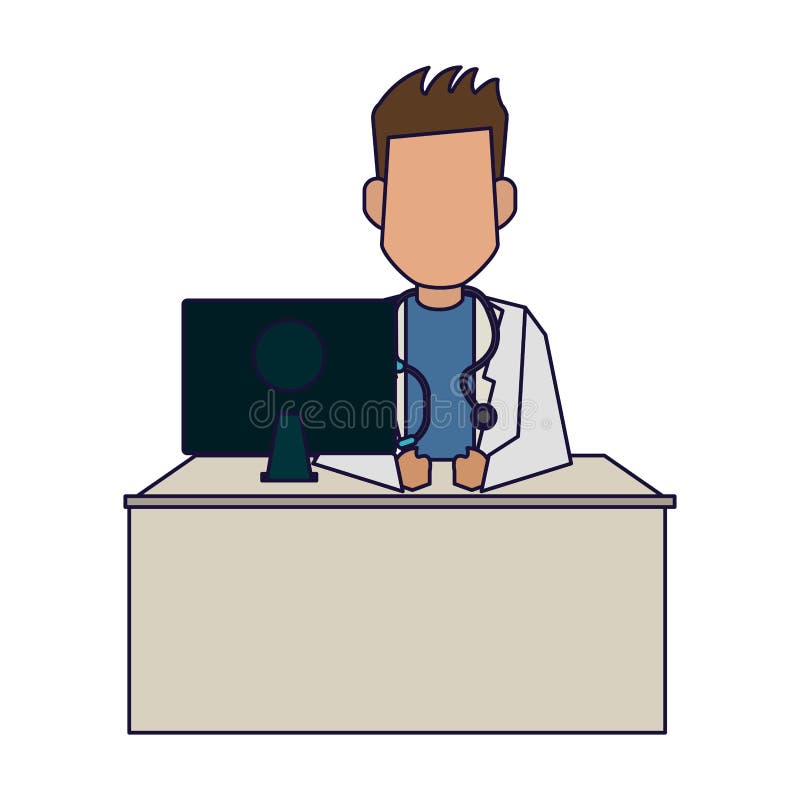 Doctor office concept stock vector. Illustration of doctor - 136726739