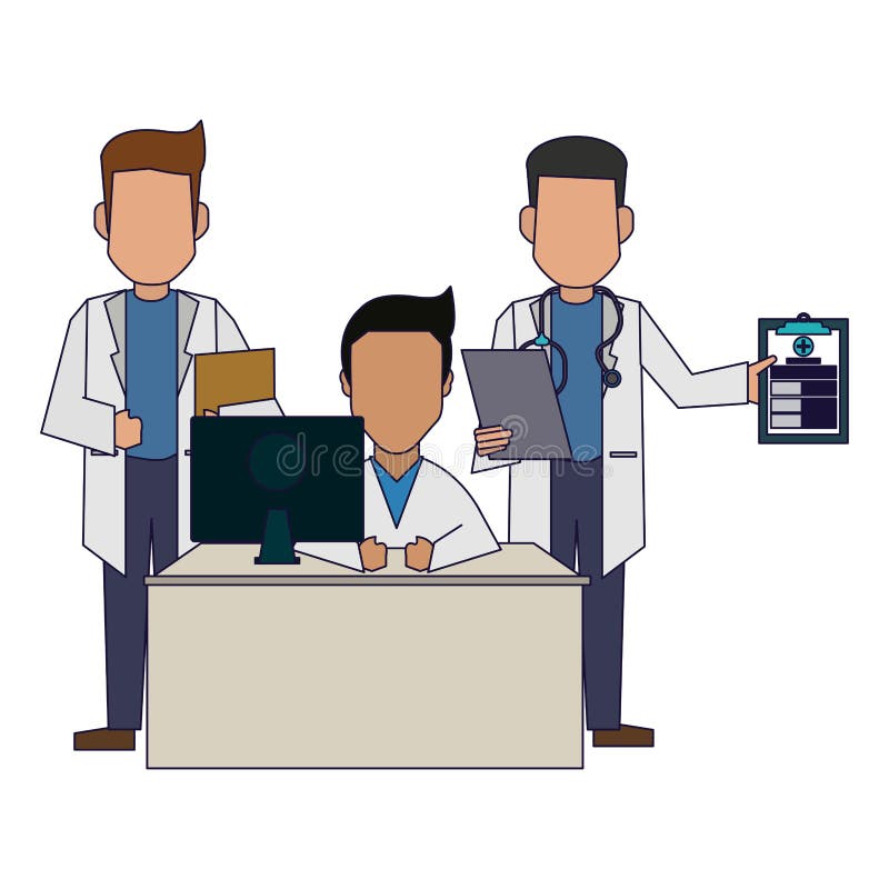 Doctor office concept stock vector. Illustration of service - 136726523