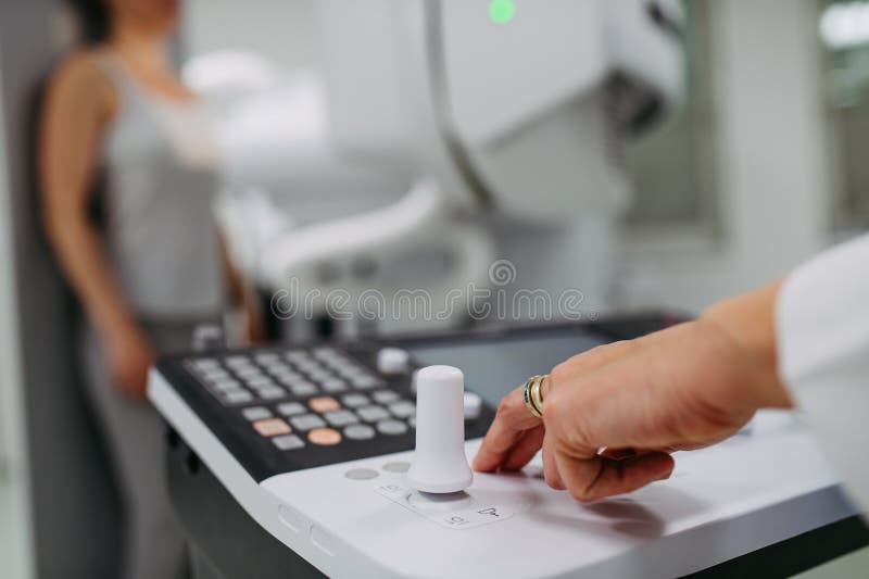 Doctor Operating Dynamic X-ray Scan Using Tilting Fluoroscopy Unit ...
