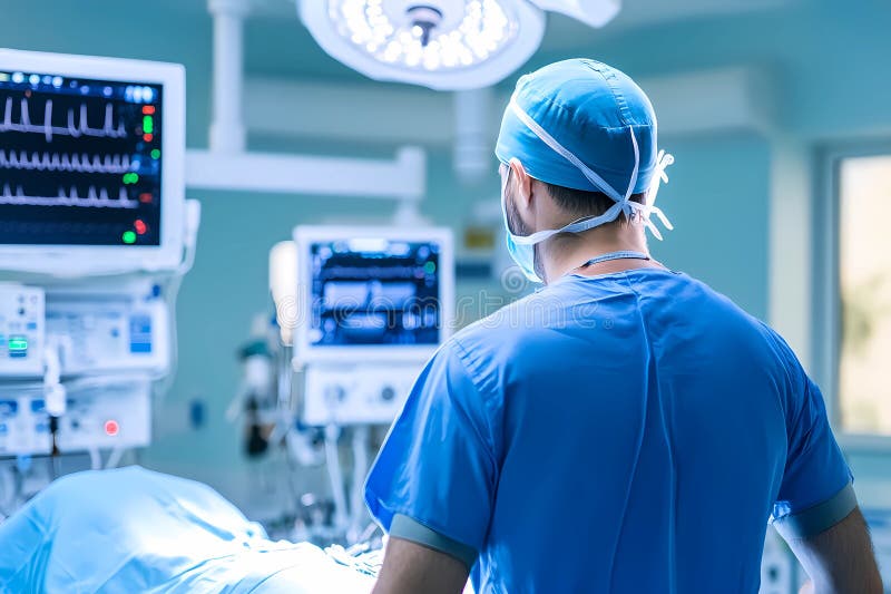 Doctor in the Operating Room Stock Illustration - Illustration of ...