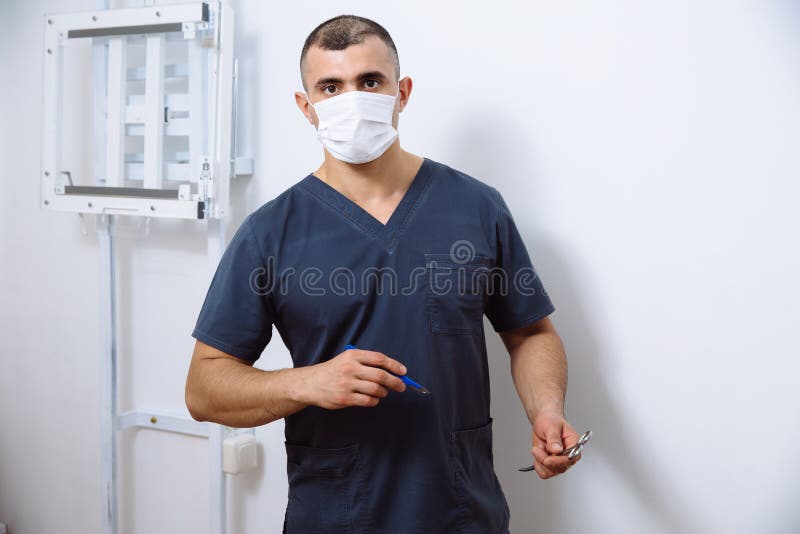 Doctor in Operating Room with Medical Tools. Concept of a Hospital ...