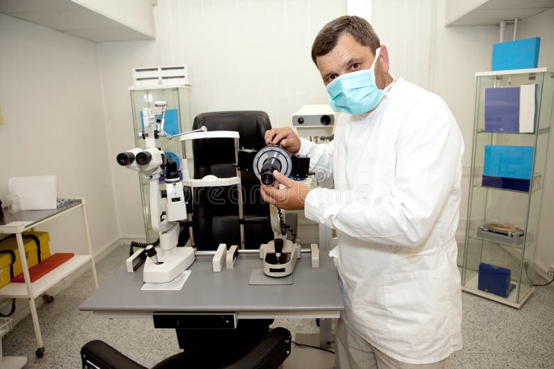 Doctor In Ophthalmology Clinic Picture. Image: 16183073