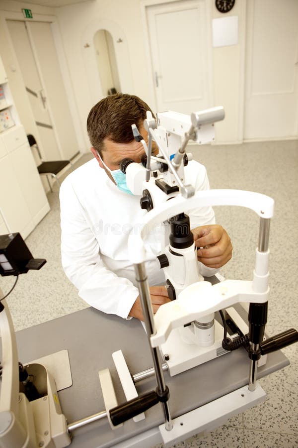 Doctor in Ophthalmology Clinic Stock Image - Image of consulting, care ...
