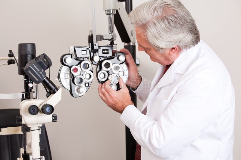 Doctor in Ophthalmology Clinic Stock Image - Image of check, optic ...