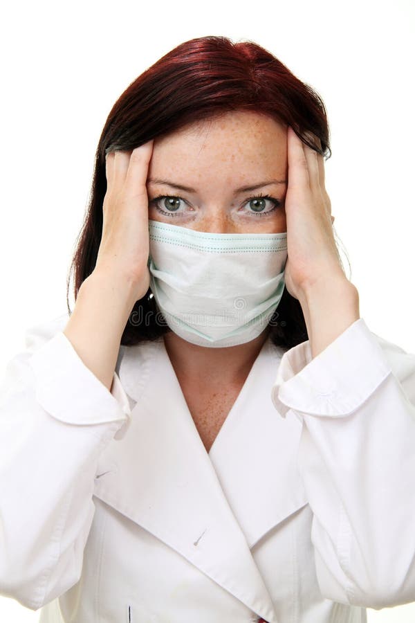 Doctor in panic stock image. Image of healthy, diagnose - 10242049