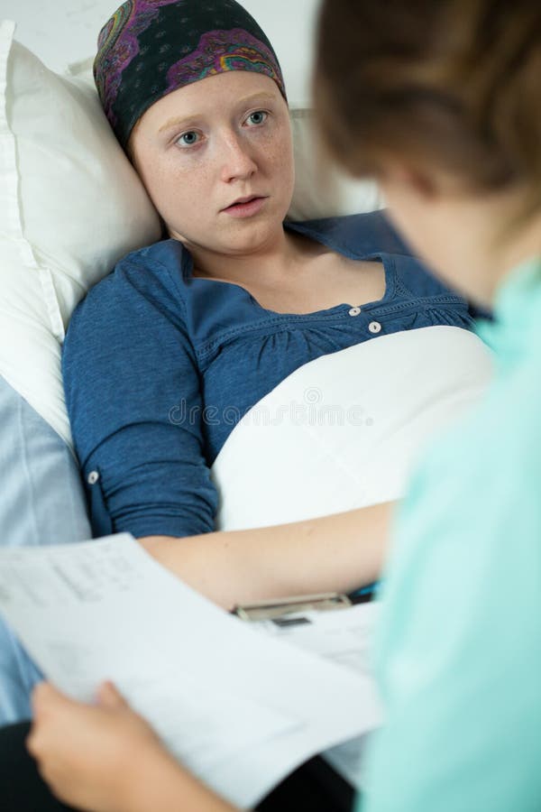 Doctor with Patient with Cancer Stock Photo - Image of disease, cancer ...