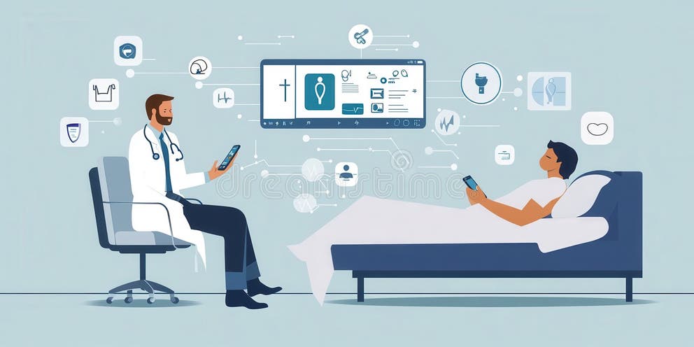 Doctor and Patient Connected through Virtual Healthcare Application ...