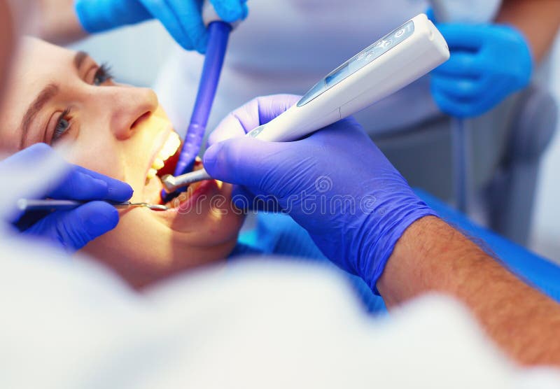 Doctor and Patient in the Dental Clinic Stock Image - Image of woman ...
