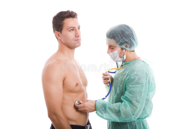 Doctor and Patient at the Examination Stock Image - Image of diagnose ...