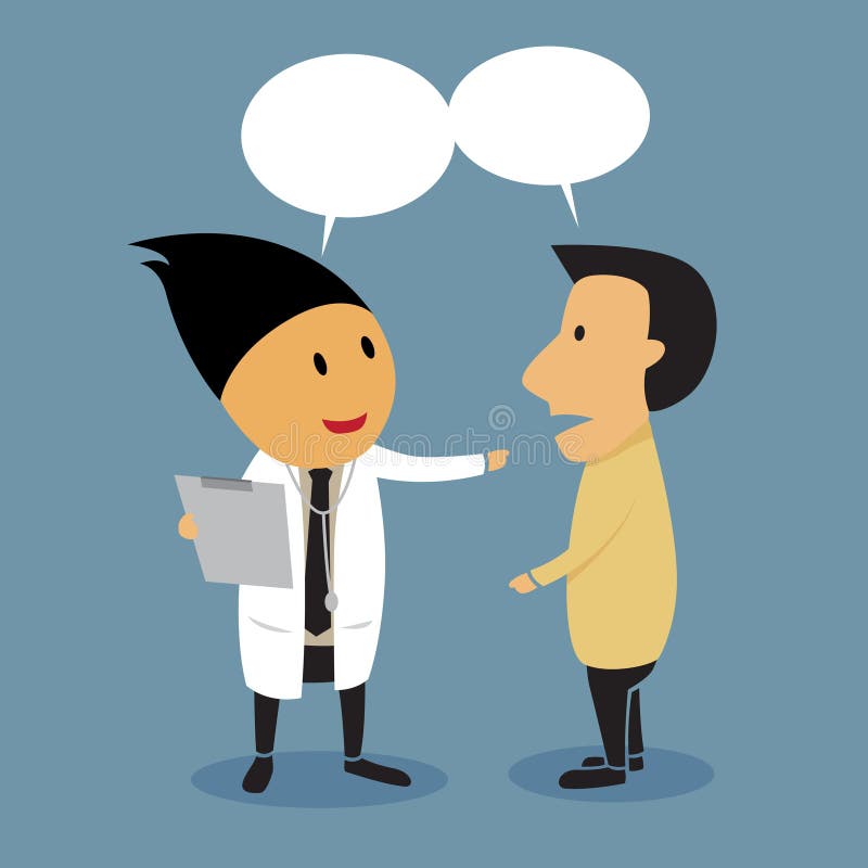 Doctor and patient. stock vector. Illustration of physician - 42837159