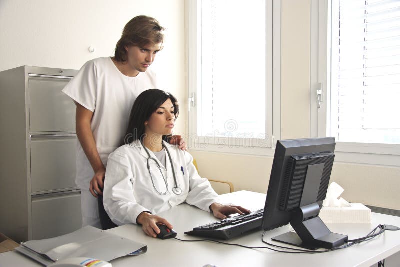 Doctor and patient stock photo. Image of quest, enquiry - 30759284