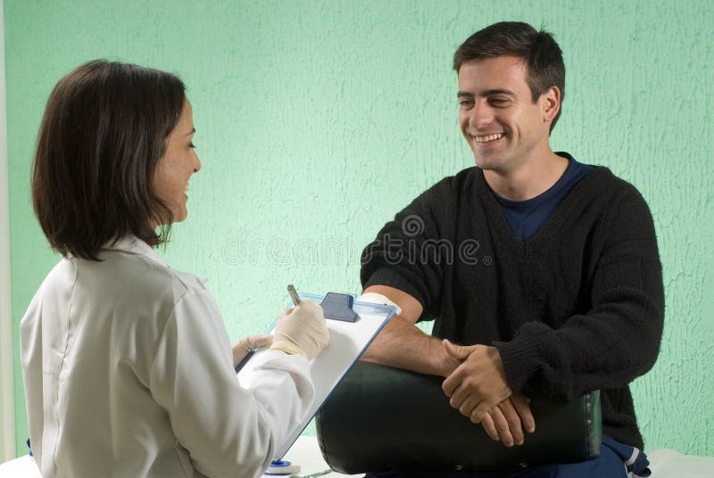 Doctor Patient in Office - Horizontal Stock Photo - Image of ...