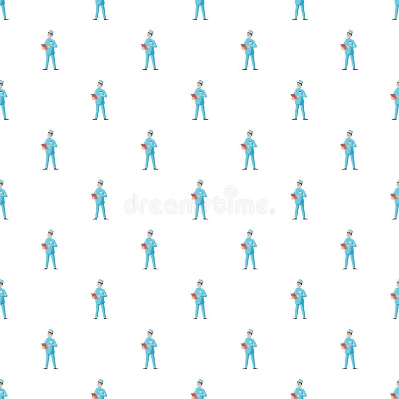 Doctor pattern stock vector. Illustration of adult, healthcare - 120204481