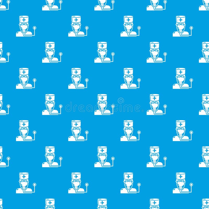 Doctor Pattern, Simple Style Stock Vector - Illustration of black ...