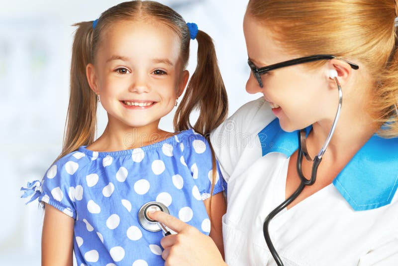 Doctor Pediatrician and Child Patient Stock Image - Image of nurse ...