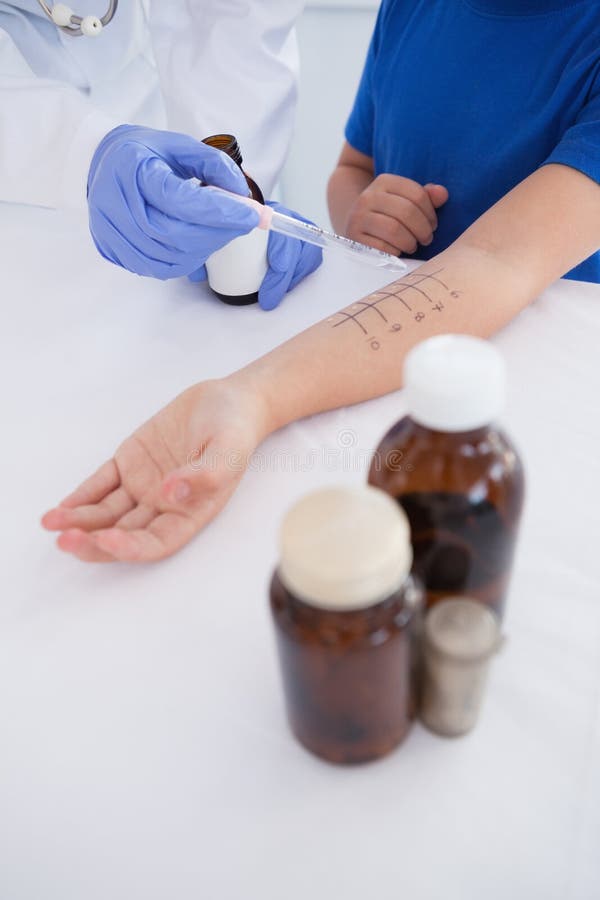 Doctor Performing Allergy Test Skin Stock Photos - Free & Royalty-Free ...